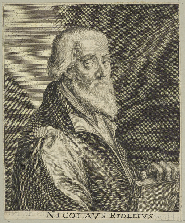 Nicholas Ridley, c 1500 - 1555. Bishop of London; Protestant martyr ...