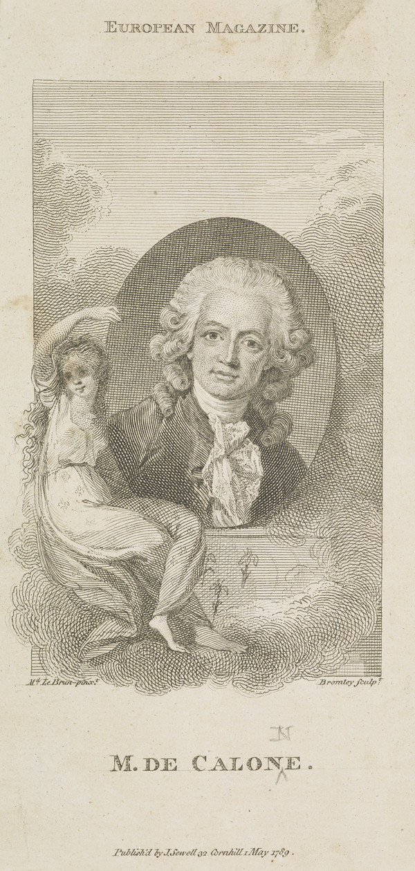 Charles Alexander de Calonne, 1734 - 1802. French statesman; exiled in ...