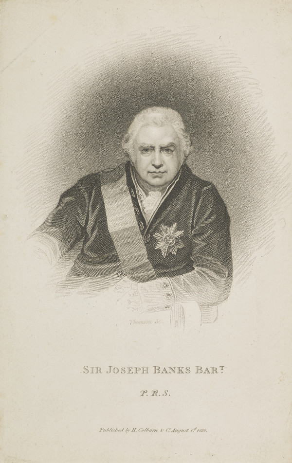 Sir Joseph Banks, 1743 - 1820. Naturalist by James Thomson | National ...