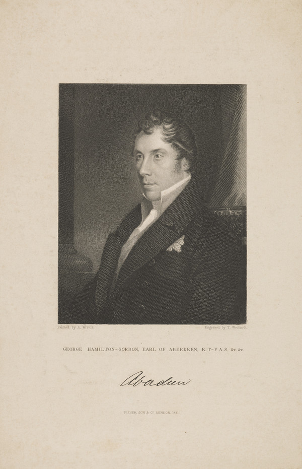 George Hamilton Gordon, 4th Earl of Aberdeen, 1784 - 1860. Statesman by ...