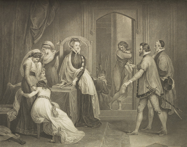 Mary, Queen of Scots, 1542 - 1587. Reigned 1542 - 1567 (Receiving the ...