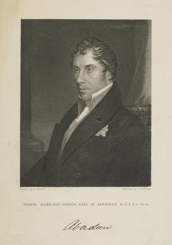George Hamilton Gordon, 4th Earl of Aberdeen, 1784 - 1860. Statesman by ...