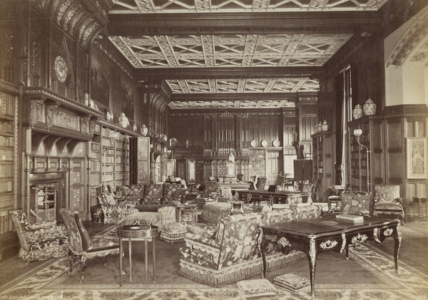Eaton Hall Library Looking East by Francis Bedford | National Galleries ...