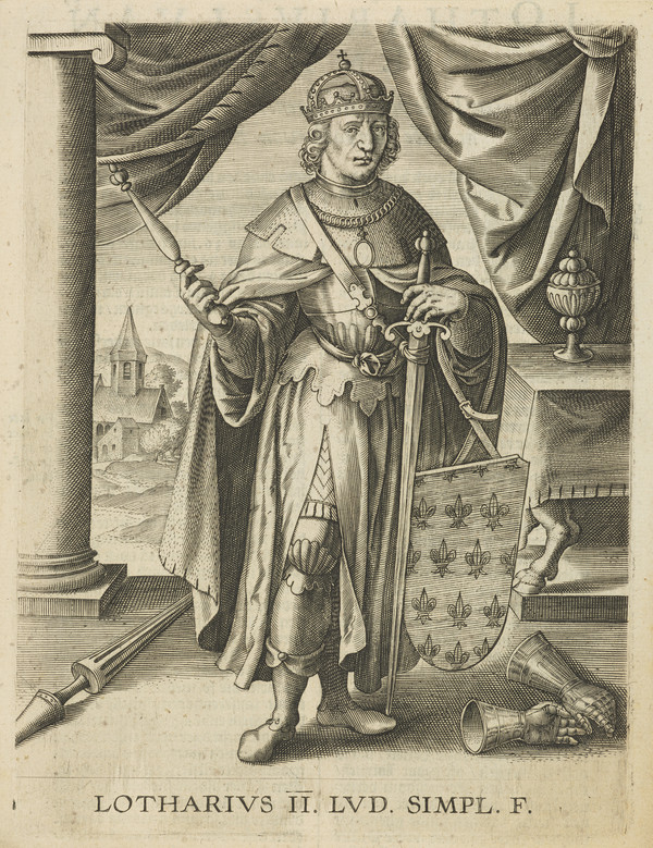 Lothair (Lothar) II, about 835 - 869. Frankish king of Lotharingia ...