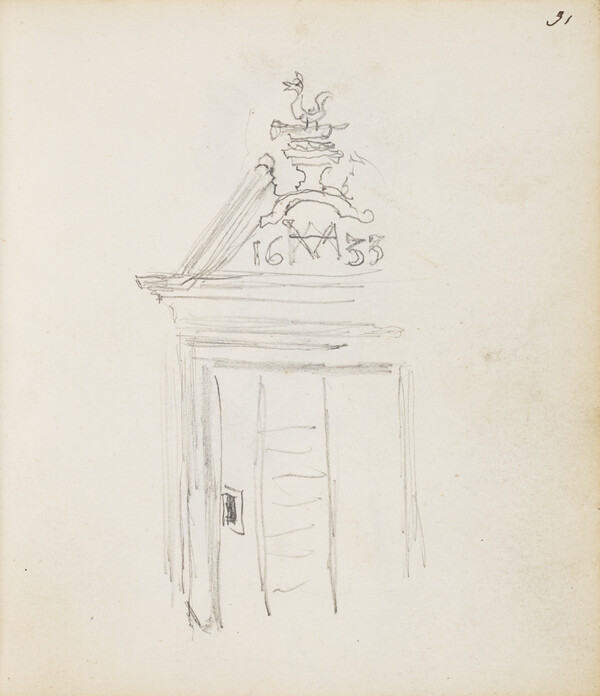 Sketch of Door Mantle by Alexander Abernethy Ritchie | National ...
