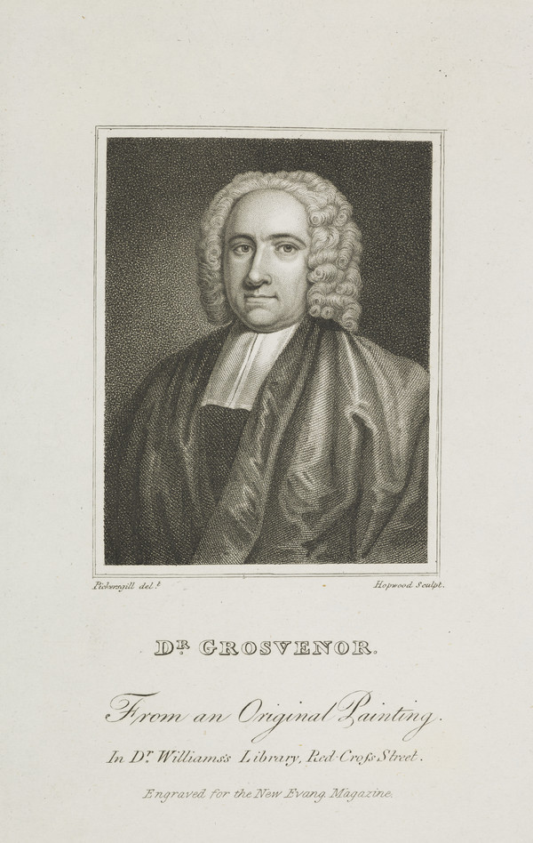 Dr Benjamin Grosvenor, 1675 - 1758. English dissenting divine by ...