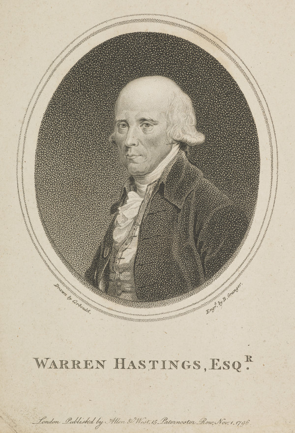 The Right Honourable Warren Hastings, 1732 - 1818. Governor-general of ...