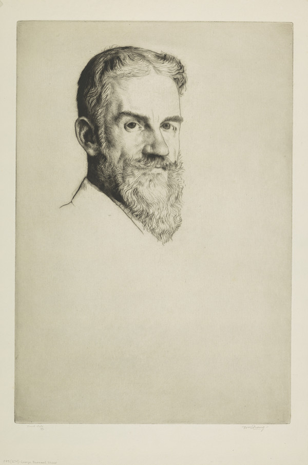 George Bernard Shaw (Strang No. 589) by William Strang | National ...