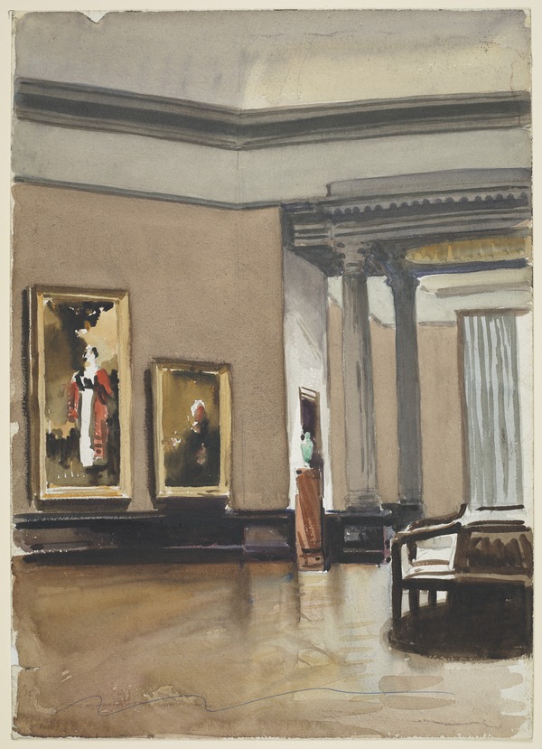 Interior of the National Gallery of Scotland by Stanley Cursiter | National Galleries of Scotland