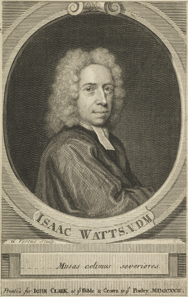 Isaac Watts, 1674 - 1748. Non-conformist divine and hymn-writer by George Vertue | National ...
