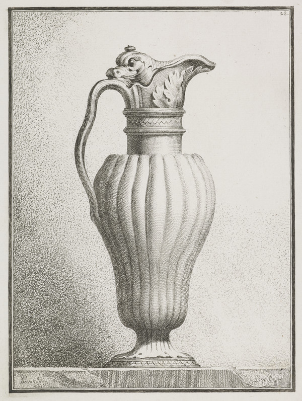 Design for a Vase. Plate 28 from 'Suite des Vases' by Benigno Bossi ...