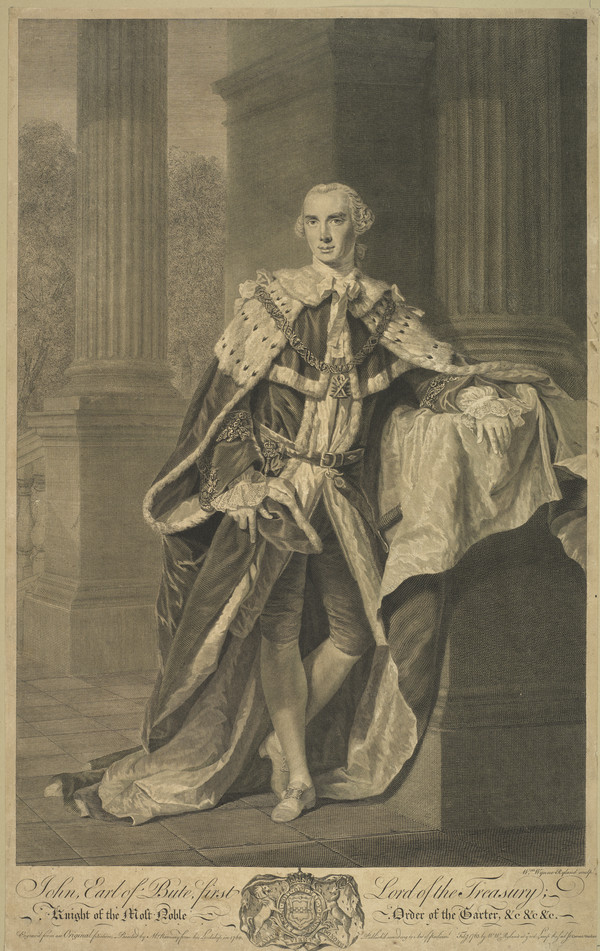 John Stuart, 3rd Earl of Bute, 1713 - 1792. Prime Minister by William ...