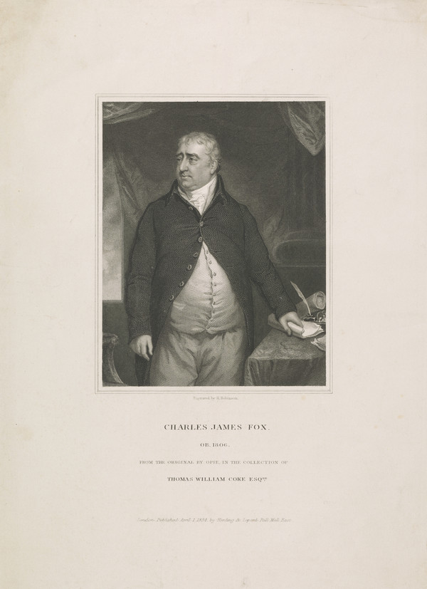Charles James Fox, 1749 - 1806. Statesman by Henry Robinson | National ...
