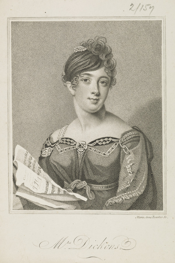 Maria Dickons (née Poole), 1775 - 1833. English vocalist by Marie Anne ...