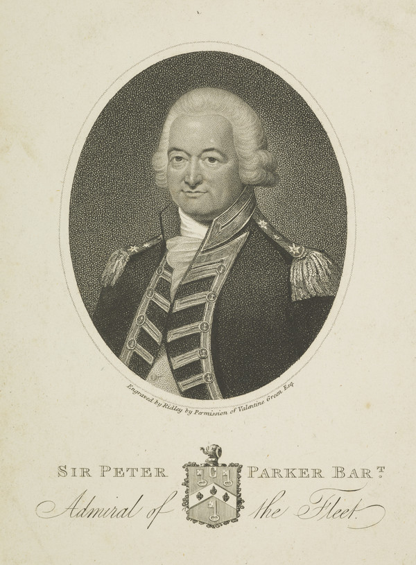 Sir Peter Parker, 1721 - 1811. Admiral by W. Ridley | National ...