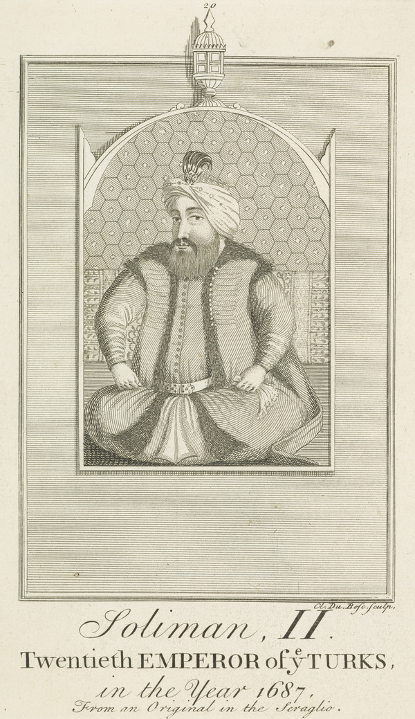 Suleiman (Soliman) II, 1642 - 1691. Twentieth Emperor of the Turks ...