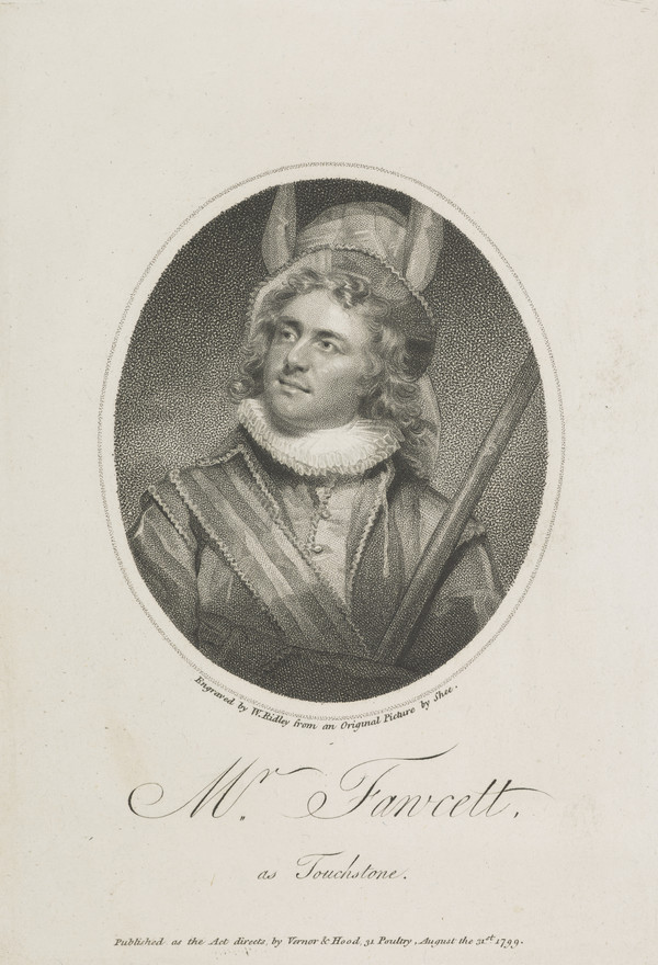 John Fawcett, 1768 - 1837. Actor, in the character of Touchstone by W ...