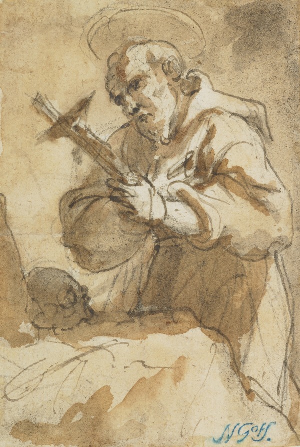 Saint Francis Contemplating the Crucifix by Giovanni Baglione ...