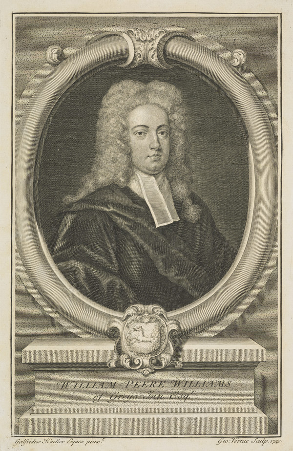 William Peere Williams, 1664 - 1736. Law reporter by George Vertue ...