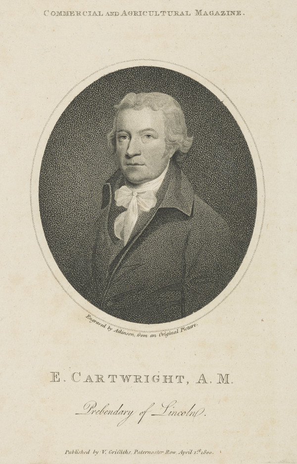 Dr Edmund Cartwright, 1773 - 1833. Canon of Chicester; antiquary by ...
