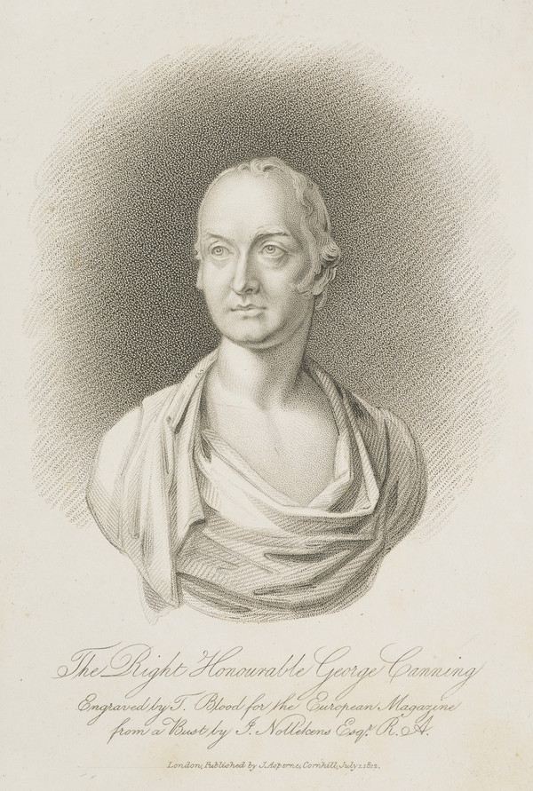 The Right Honourable George Canning, 1770 - 1827. Statesman by Thomas ...