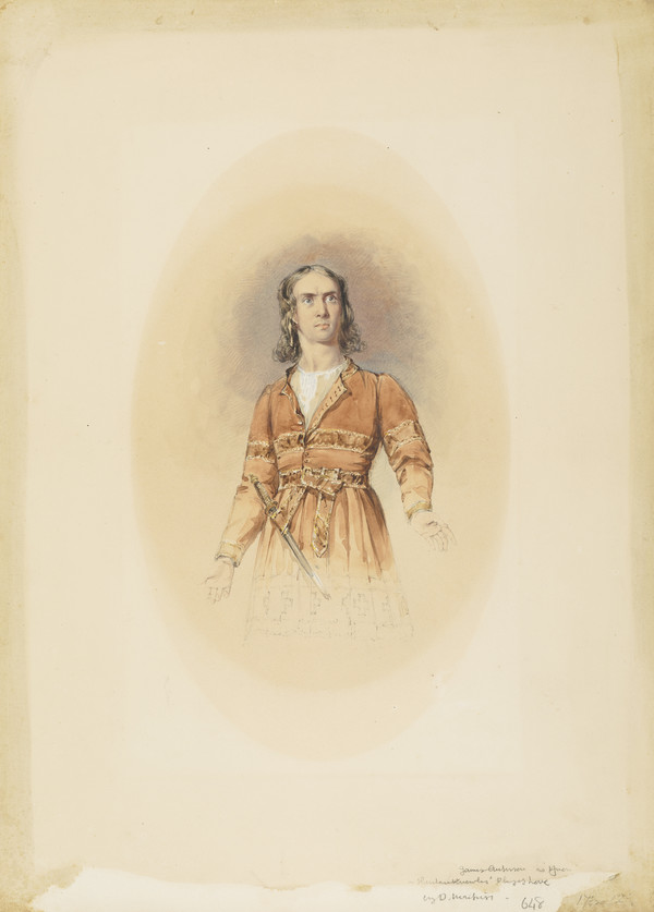 James Robertson Anderson, 1811 - 1895. Actor by Daniel Maclise ...