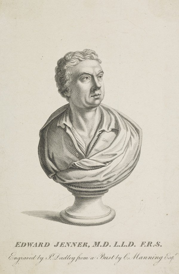 Dr Edward Jenner, 1749 - 1823. Discoverer of vaccination by John Dadley ...