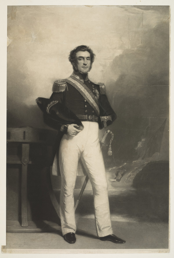 Lord John Hay, 1793 - 1851. Rear Admiral by James Faed | National ...
