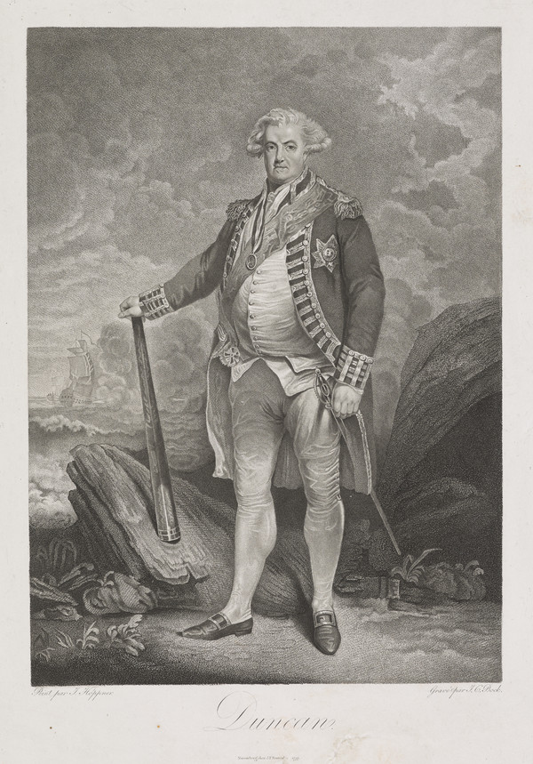 Adam Duncan, 1st Viscount Duncan of Camperdown, 1731 - 1804. Admiral by ...