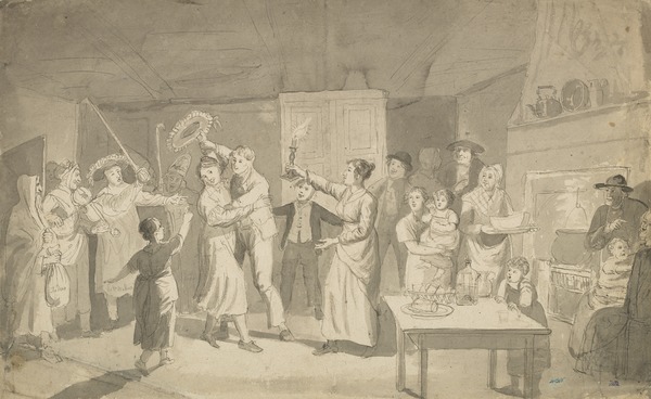 Hallow'een. Guisers Performing in a Cottage by Alexander Carse ...