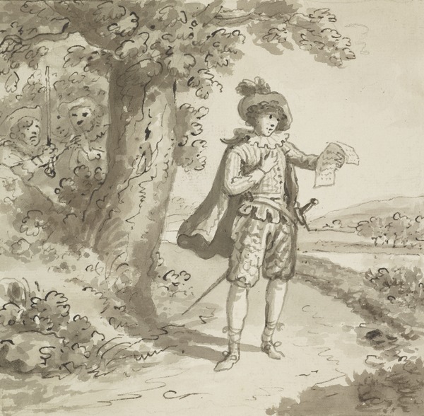 Scene from Shakespeare's 'Twelfth Night', Act 2, Scene 5: Malvolio ...