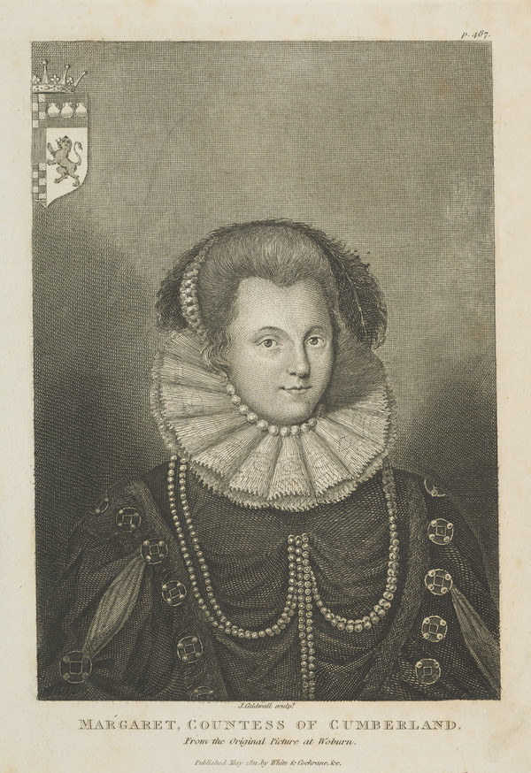 Margaret (Russell), Countess of Cumberland, d. 1616. Wife of George ...