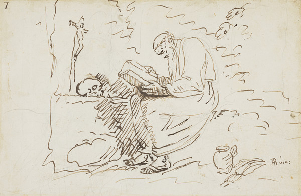 Monk Reading by Alexander Runciman | National Galleries of Scotland