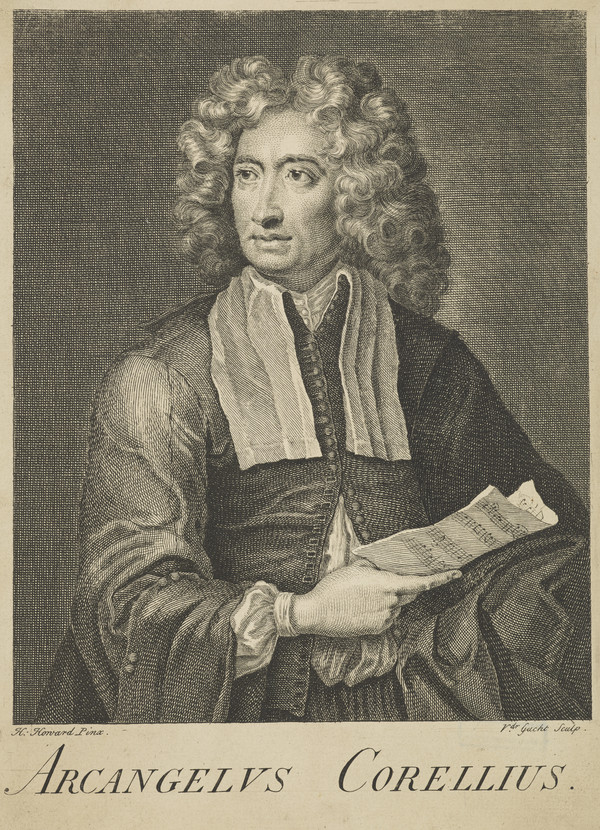 Arcangelo Corelli, 1653 - 1713. Italian composer by van der Gucht ...