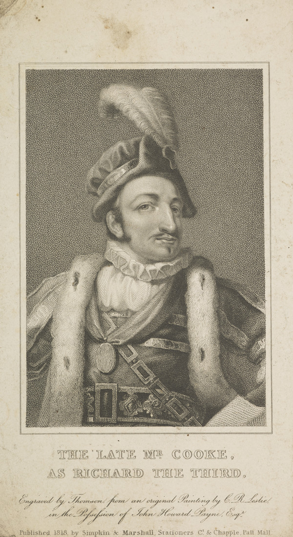 George Frederick Cooke, 1756 - 1811. Actor (as Richard III) by Thomson ...