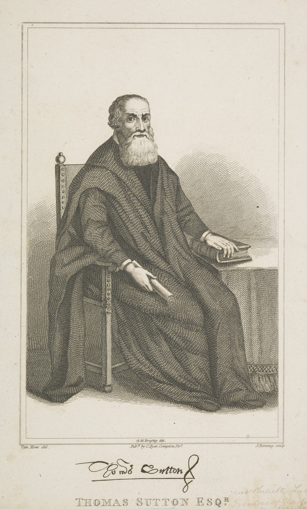 Thomas Sutton, 1532 - 1611. Founder of the Charterhouse by J. Romney ...