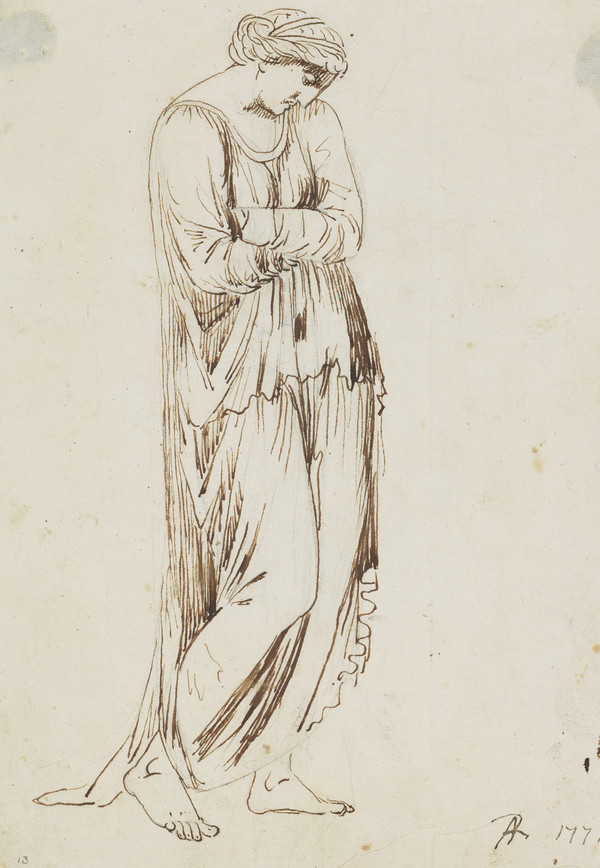 Female Figure Standing with Head Bowed by Alexander Runciman | National ...