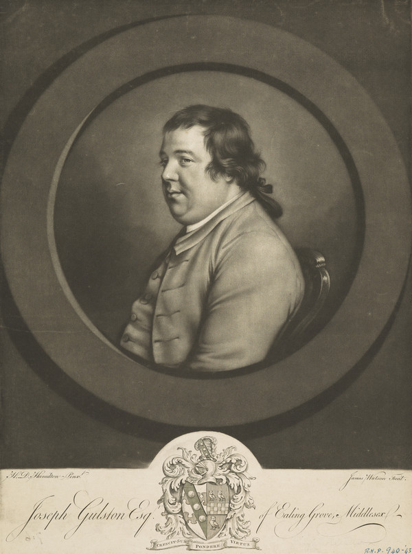 Joseph Gulston, 1745 - 1786. Print collector by James Watson | National ...