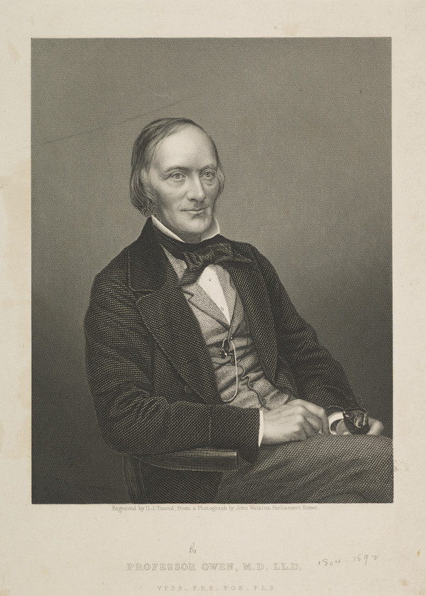 Sir Richard Owen, 1804 - 1892. Comparative and scientific writer by ...