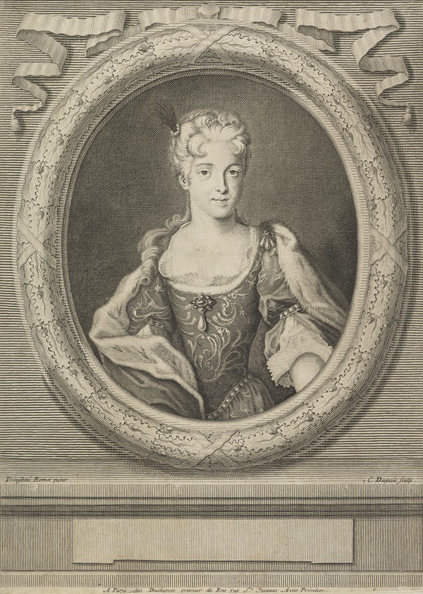 Princess Maria Clementina Sobieska, 1701 - 1735. Wife of Prince James ...
