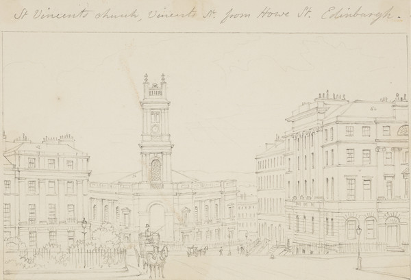 St Stephen's Church and St Vincent Street from Howe Street, Edinburgh ...