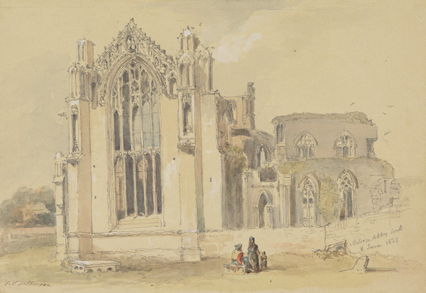 South view of Melrose Abbey by Edward Vernon Utterson | National ...