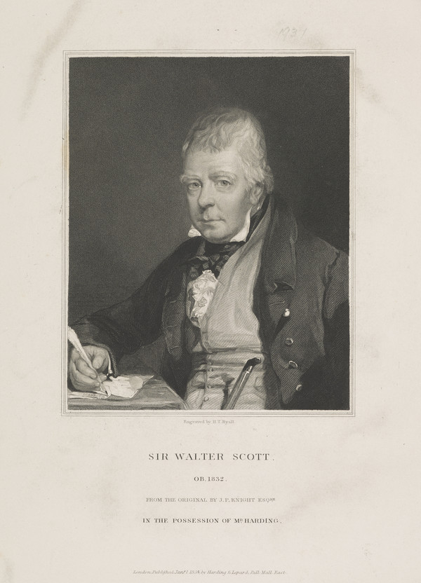 Sir Walter Scott, 1771 - 1832. Novelist and poet by Henry Thomas Ryall ...