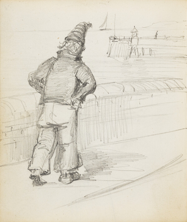 Man Walking Next to the Sea by Alexander Abernethy Ritchie | National ...