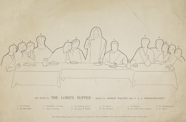 Key plate to 'The Lord's Supper' by Various | National Galleries of ...