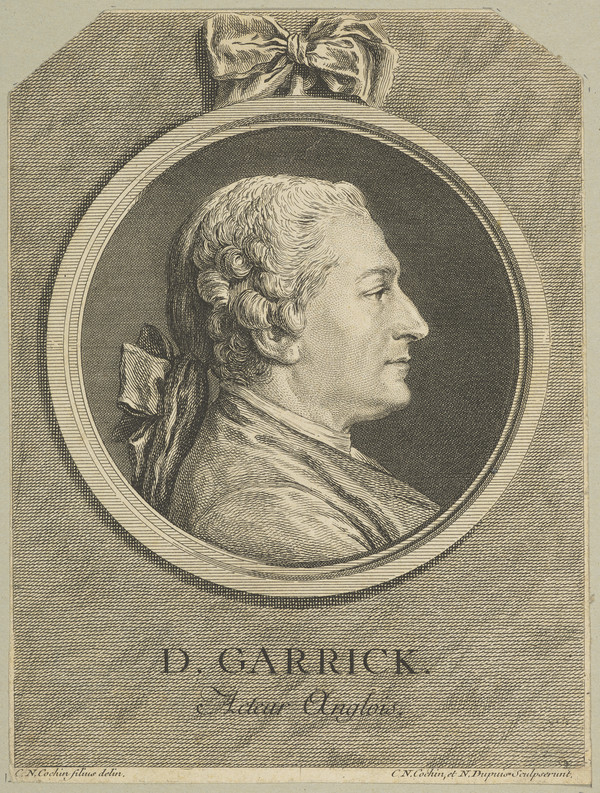 David Garrick, 1717 - 1779. Actor and dramatist by Charles-Nicolas ...