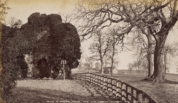Ruins of Kirkton House, near Old Forgan Church, Fife by James Valentine ...