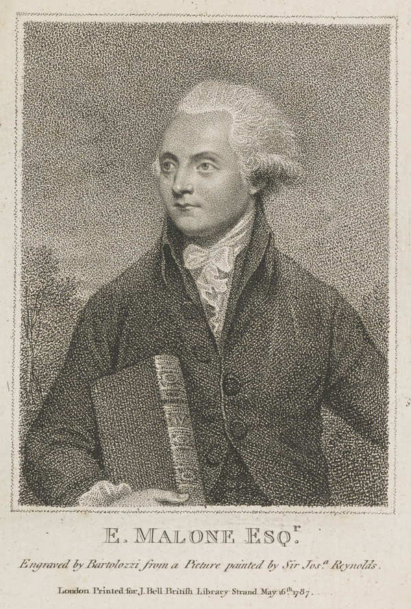 Edmund Malone, 1741 - 1812. English writer and book collector by ...