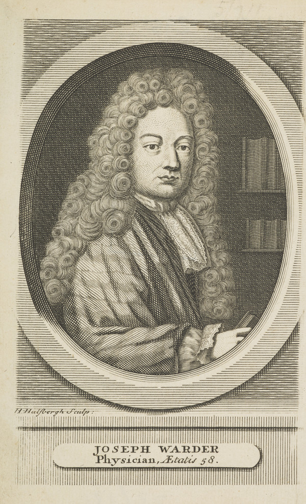 Joseph Warder, 1654 / 1645 - 1724. Physician and writer on bee-keeping ...