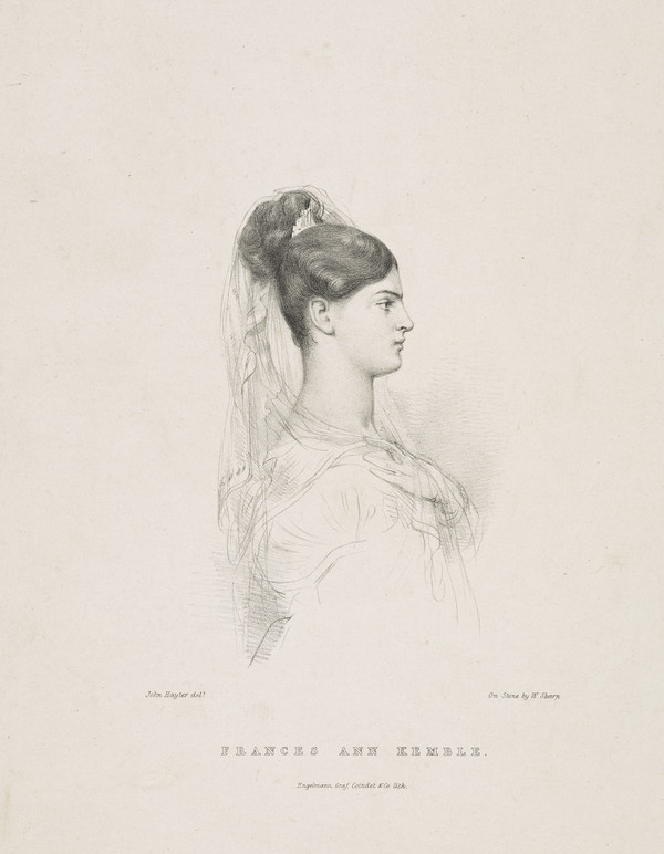Frances Anne ('Fanny') Kemble, 1809 - 1893. Actress and author by William Sharp | National ...